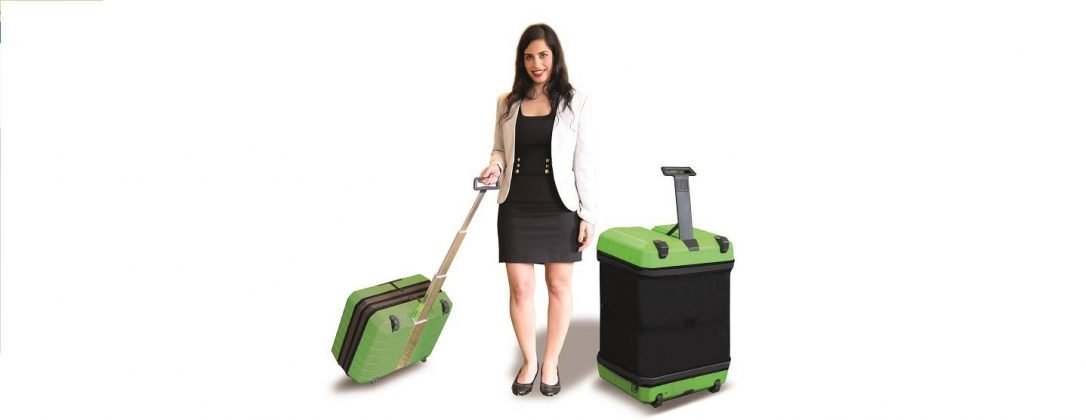 Fugu Inflatable Suitcase transforms from carry-on to full-size in seconds