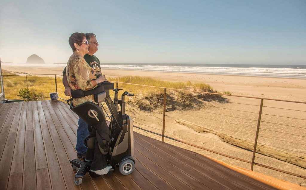 Innovative mobility platform helps disabled to stand and move