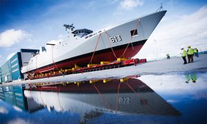 Self-Propelled Modular Transporter (SPMT) for moving heavy machinery