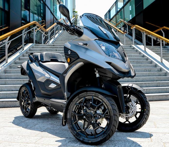 Qooder: World's first vehicle with four tilting wheels