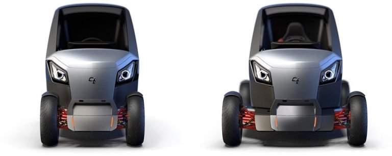 City Transformer: Smart electric folding car adjusts its size according ...