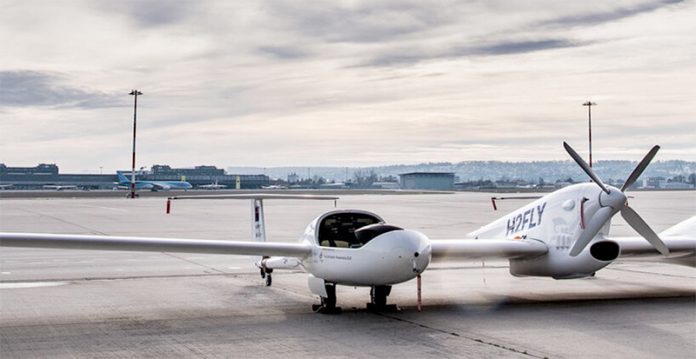HY4 aircraft sets hydrogen-electric flight world record