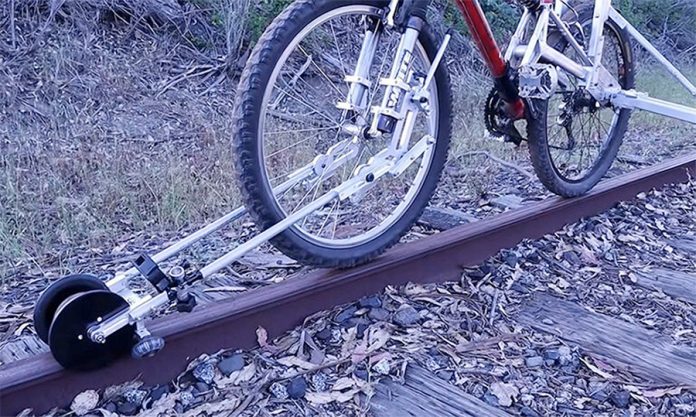 Foldable accessory transforms your bike into a Draisine to ride on ...