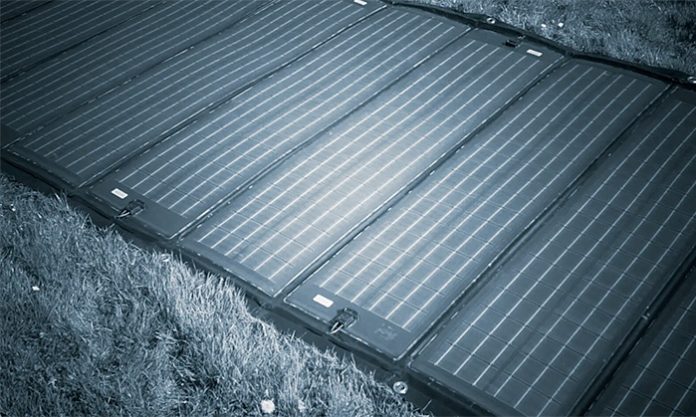 Rapid roll-out solar system to provide power in off-grid locations