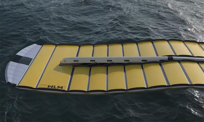 Spine-like floating device converts wave energy into electricity