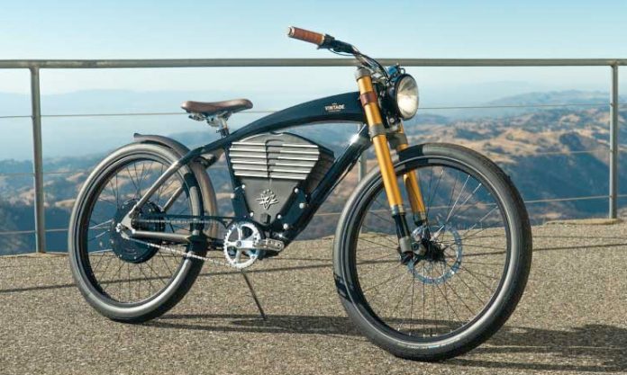 High-performance e-bike with a unique cafe racer aesthetic
