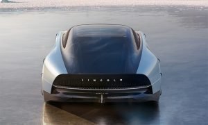 The Lincoln L100 concept car with a sleek and futuristic design