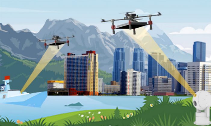 Laser-charged Chinese drone can fly forever