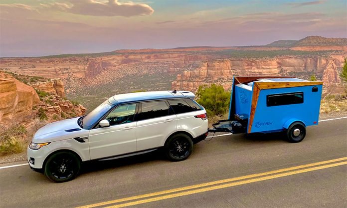 Unique stylized, lightweight, and innovative pull behind tiny home camper