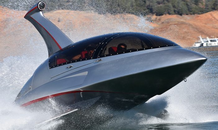Semi-submersible Jet Shark takes multiple passengers on a thrill ride