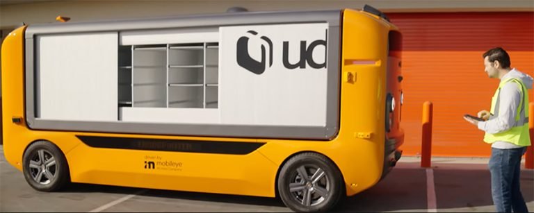 Udelv Transporter: Cab-less battery electric vehicle for multi-stop ...