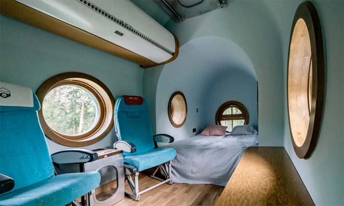 Fly high in Hungary's unique jet-shaped tiny house