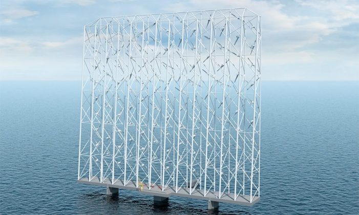 1,000-foot floating multi-turbine unit could power 80,000 homes