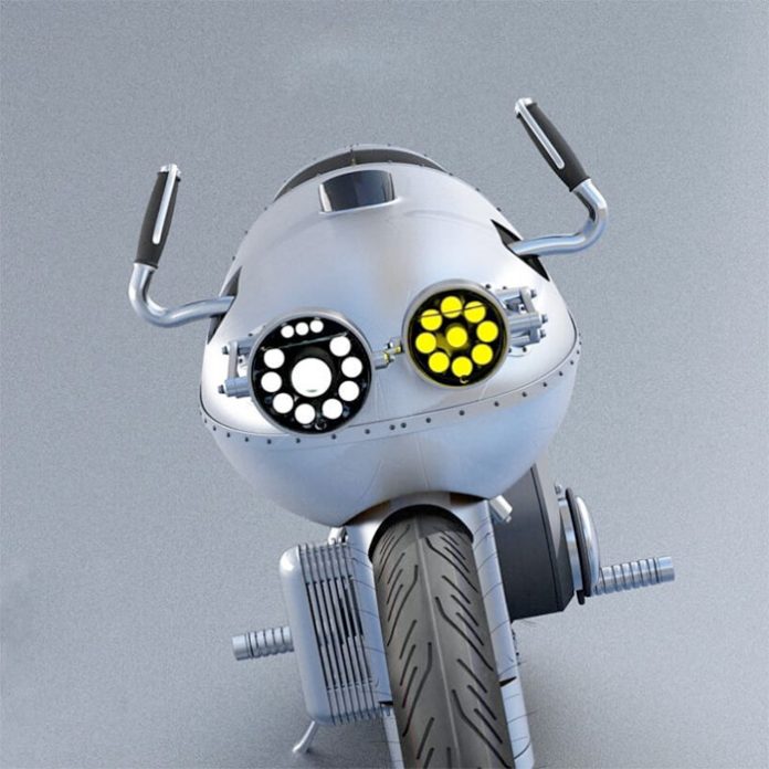 The eZpIn: A visionary electric retro-futuristic motorcycle concept