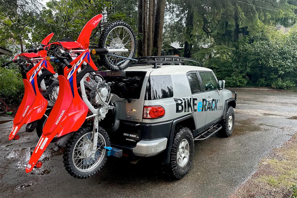 Bike eRack: The motorized solution for loading bikes onto cars