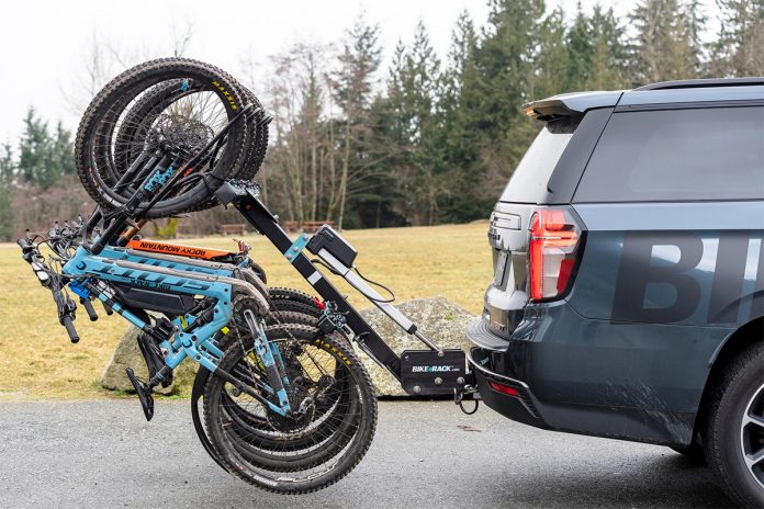 Bike eRack: The motorized solution for loading bikes onto cars