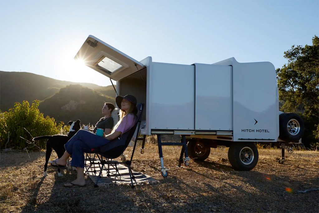 Hitch Hotel's innovative expanding micro camping trailer