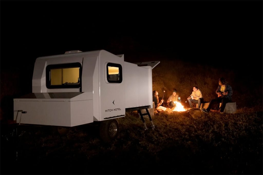 Hitch Hotel's innovative expanding micro camping trailer