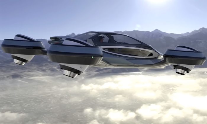 Pierpaolo Lazzarini's Aircar: A futuristic flying vehicle powered by ...