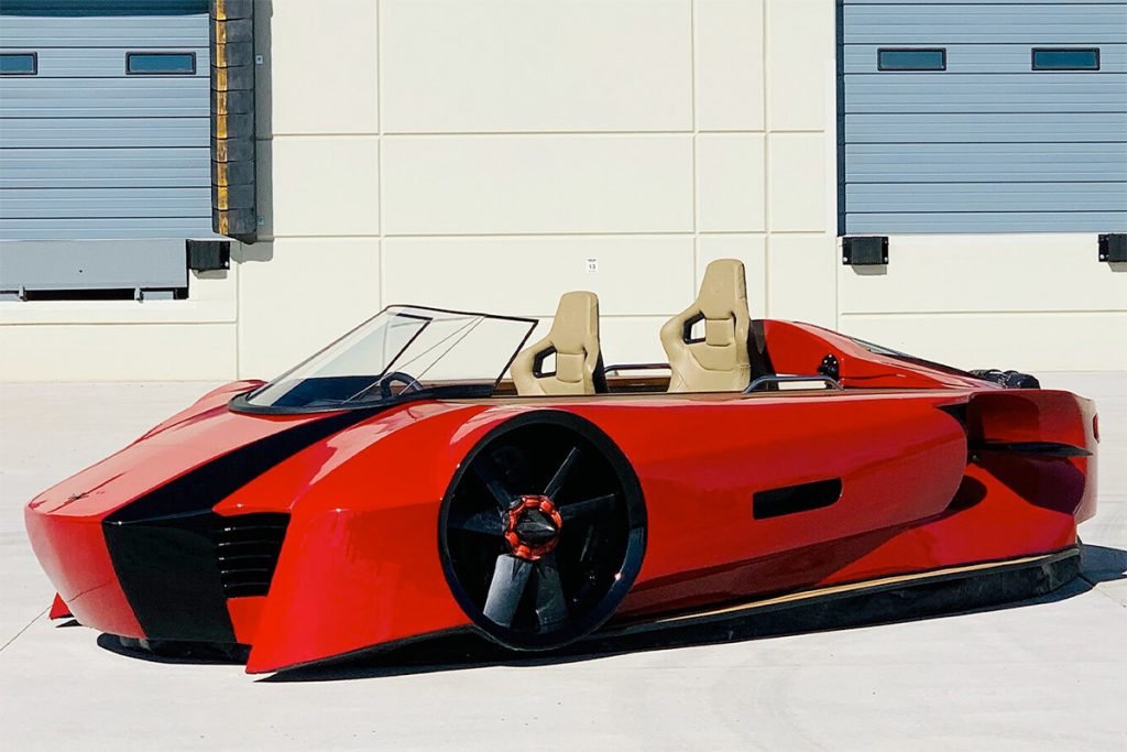 New electric sports hovercraft is fast, quiet, and it looks like a Ferrari