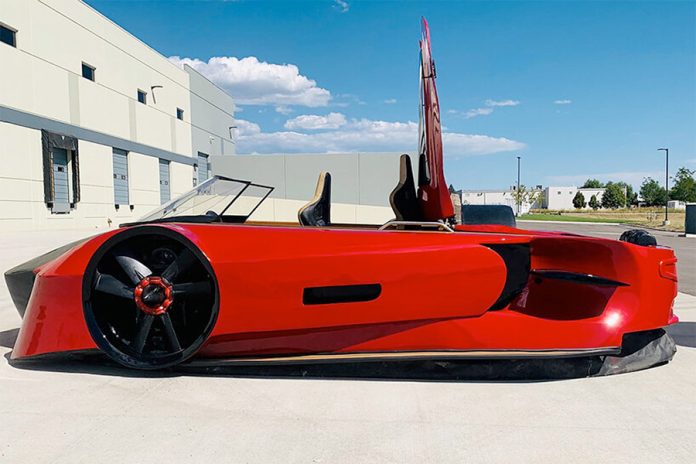 New electric sports hovercraft is fast, quiet, and it looks like a Ferrari