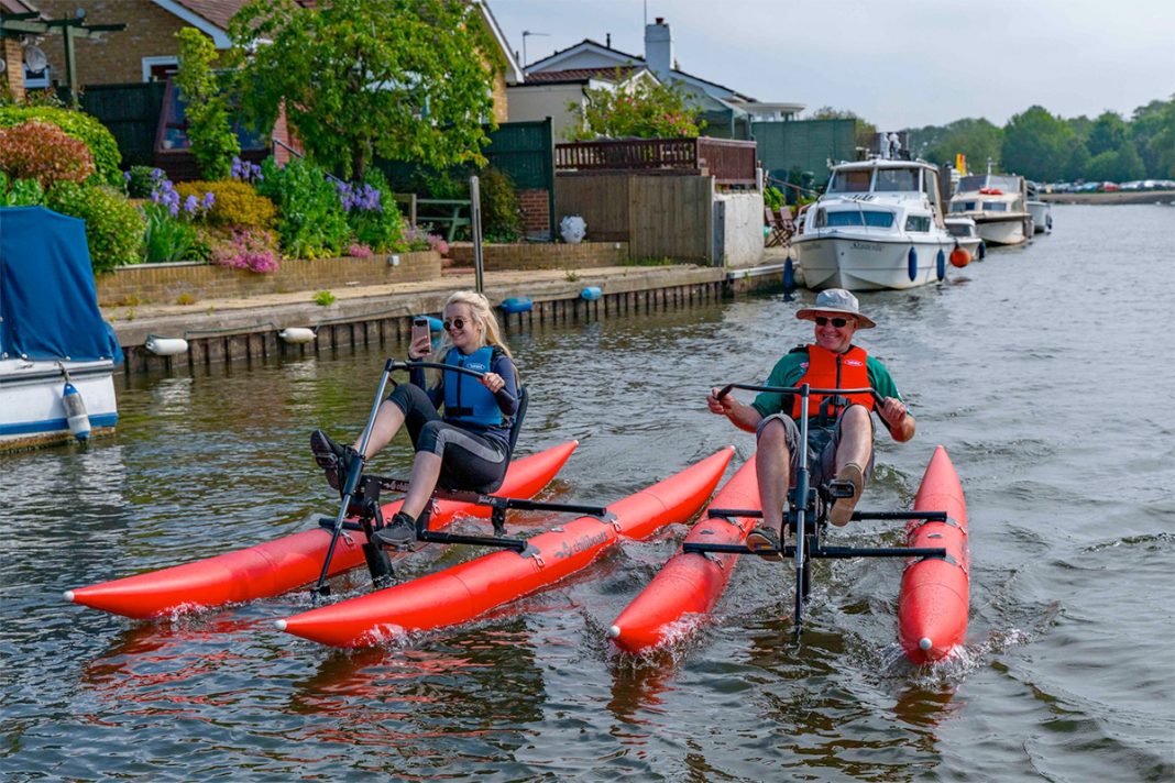 Skim across the water on these high-performance waterbikes