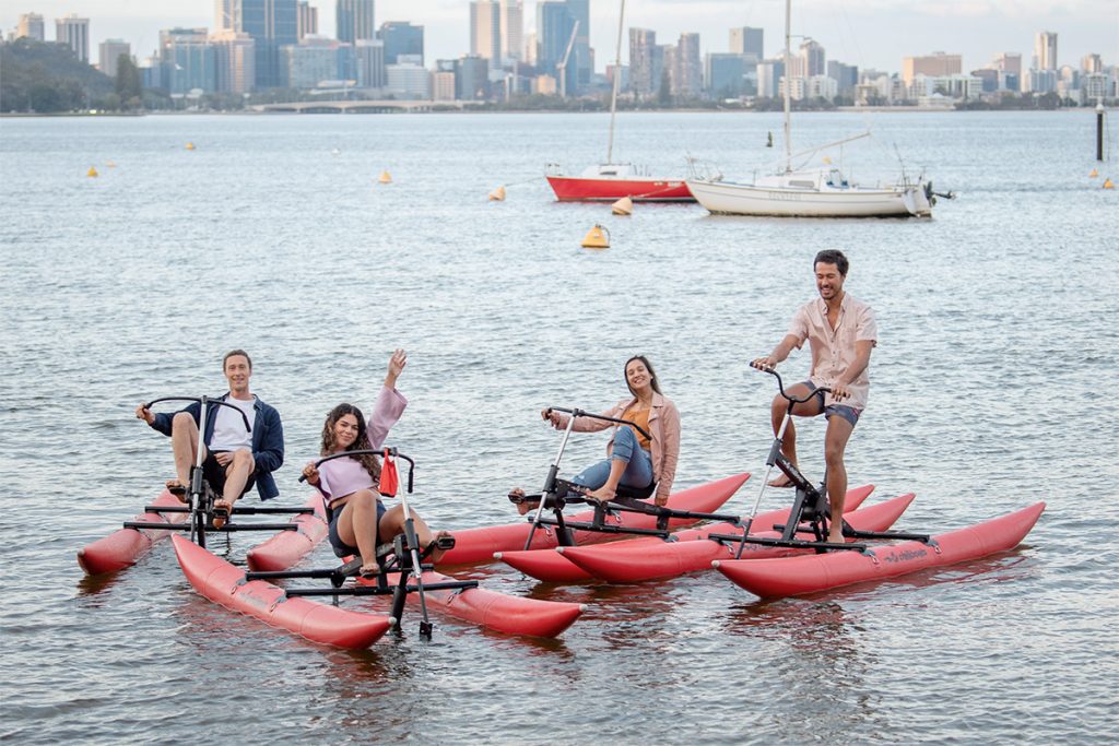 Skim across the water on these high-performance waterbikes