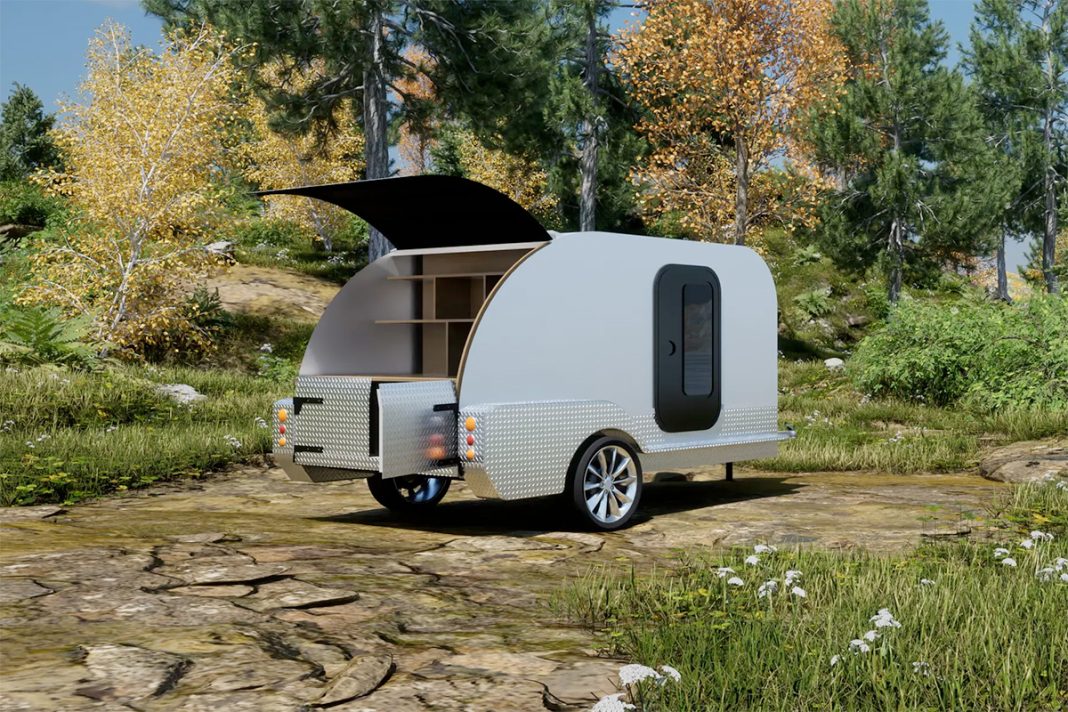 Lithium-packed Electric Classic teardrop campers could power a house