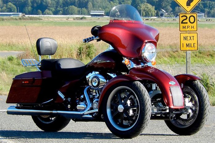 The three-wheel motorcycle conversion that lets you lean