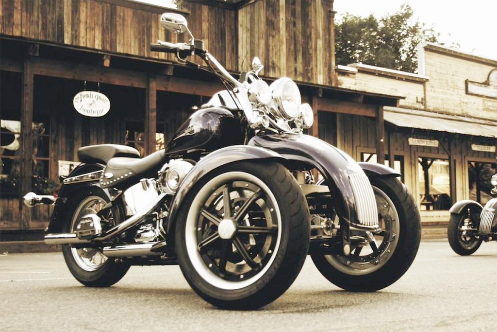 The three-wheel motorcycle conversion that lets you lean