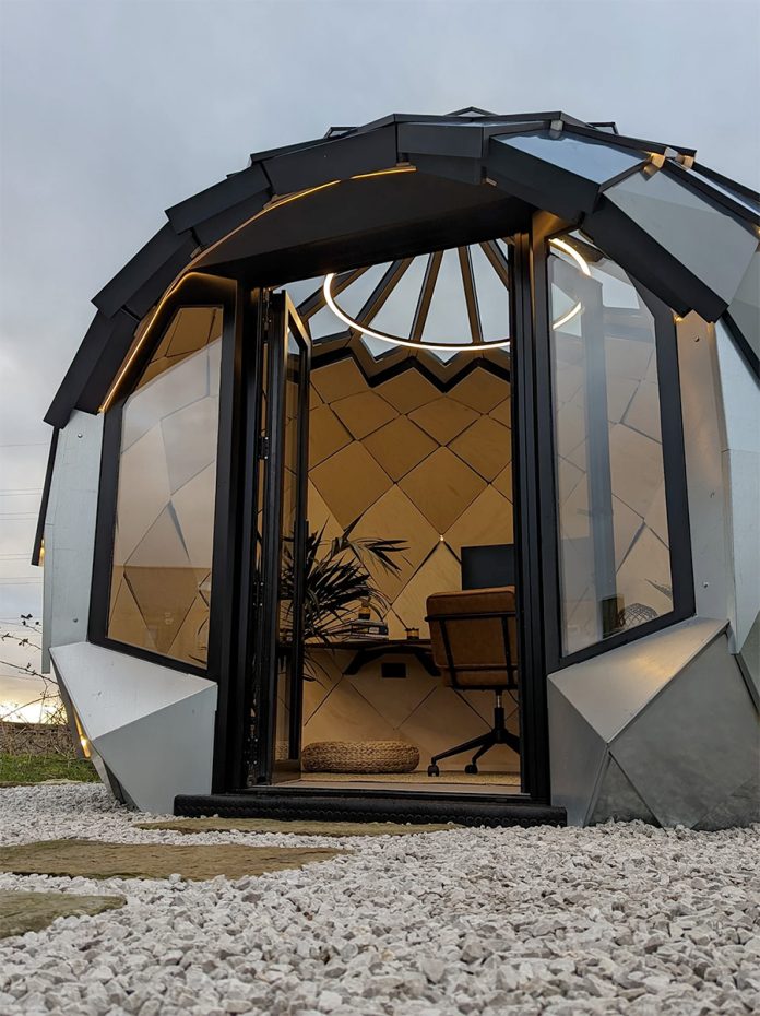 The future of home offices: Anthony Hodson's geodesic Dzome pod