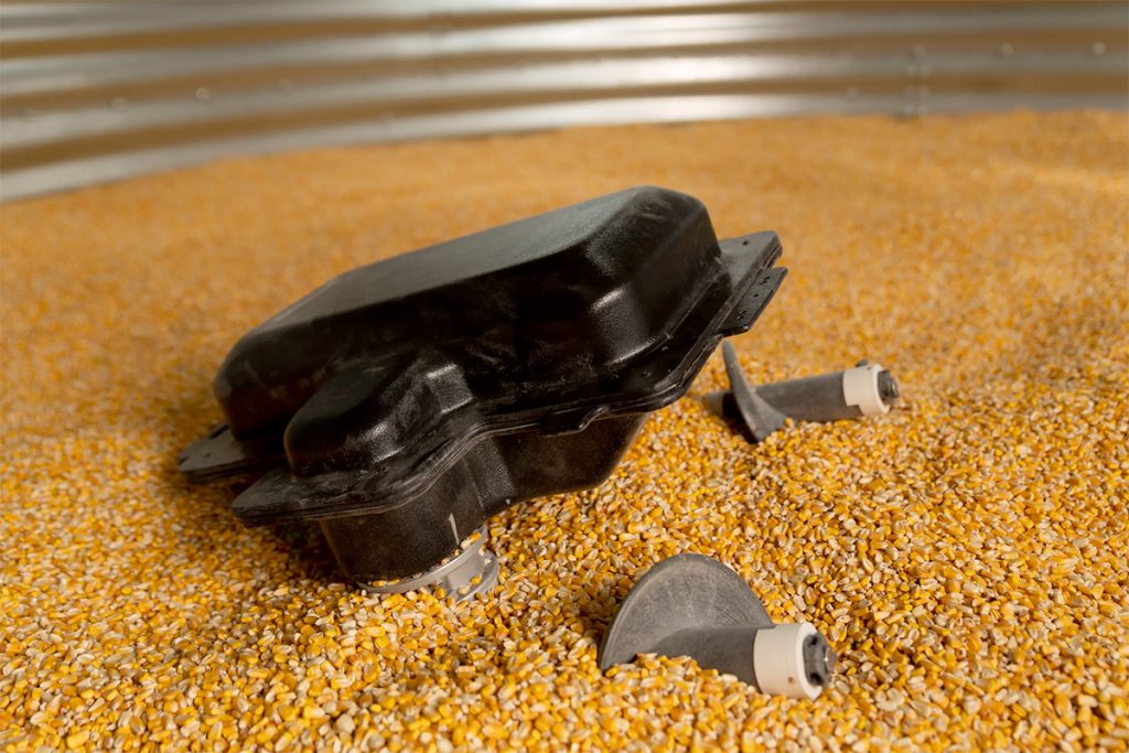 Robot goes into grain bins so farmers don't have to