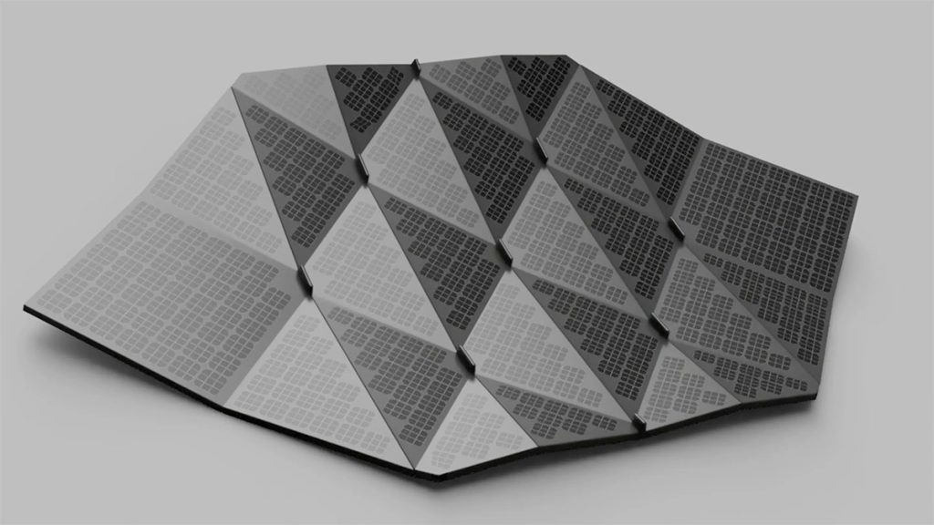 Ultra-portable origami solar panel for power on the go