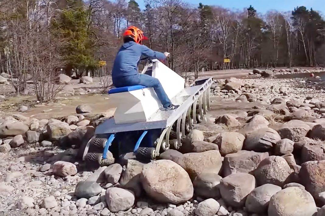 The bizarre 18-wheel-drive electric ATV
