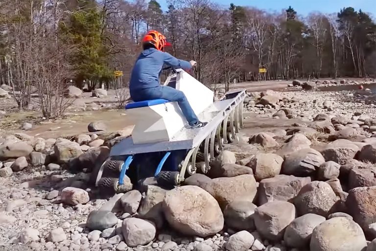 The bizarre 18-wheel-drive electric ATV