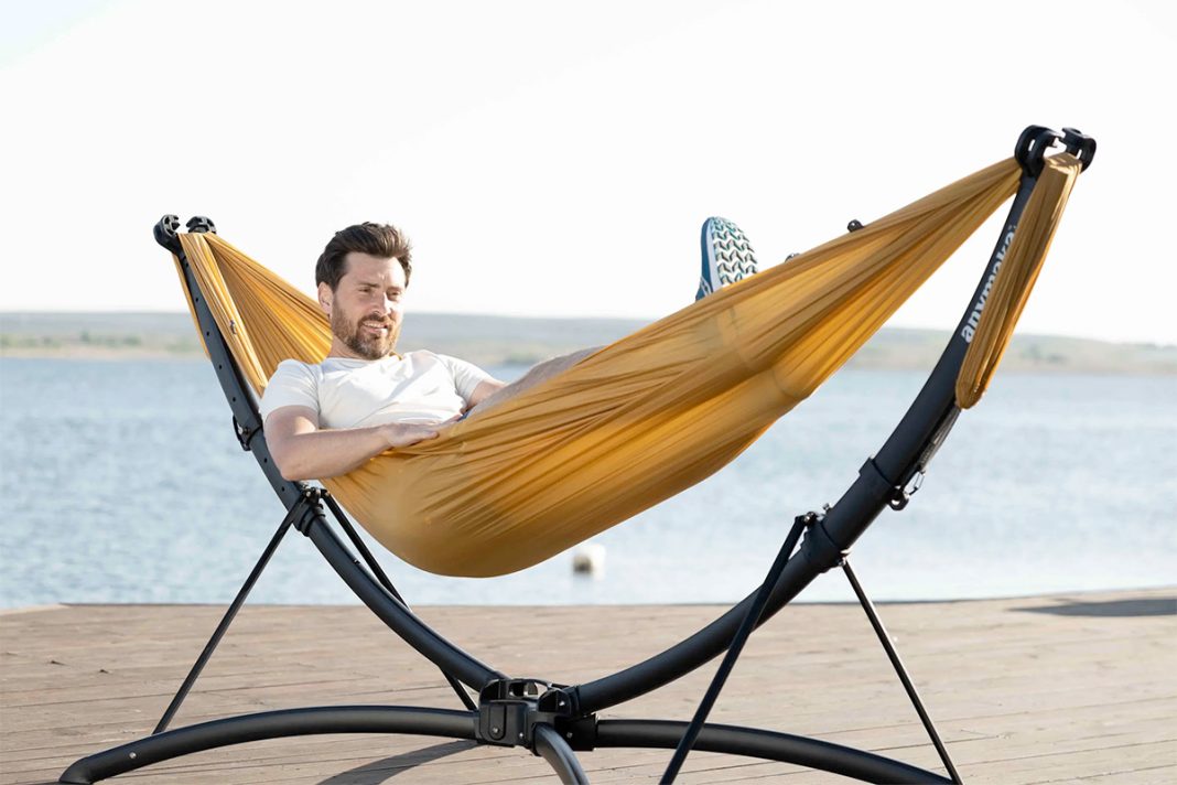 anymaka hammock stand boasts a swift three-second setup time