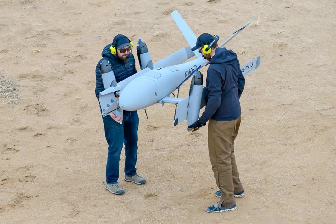 Pterodynamics' Transwing eVTOL with unique dihedral folding wing system