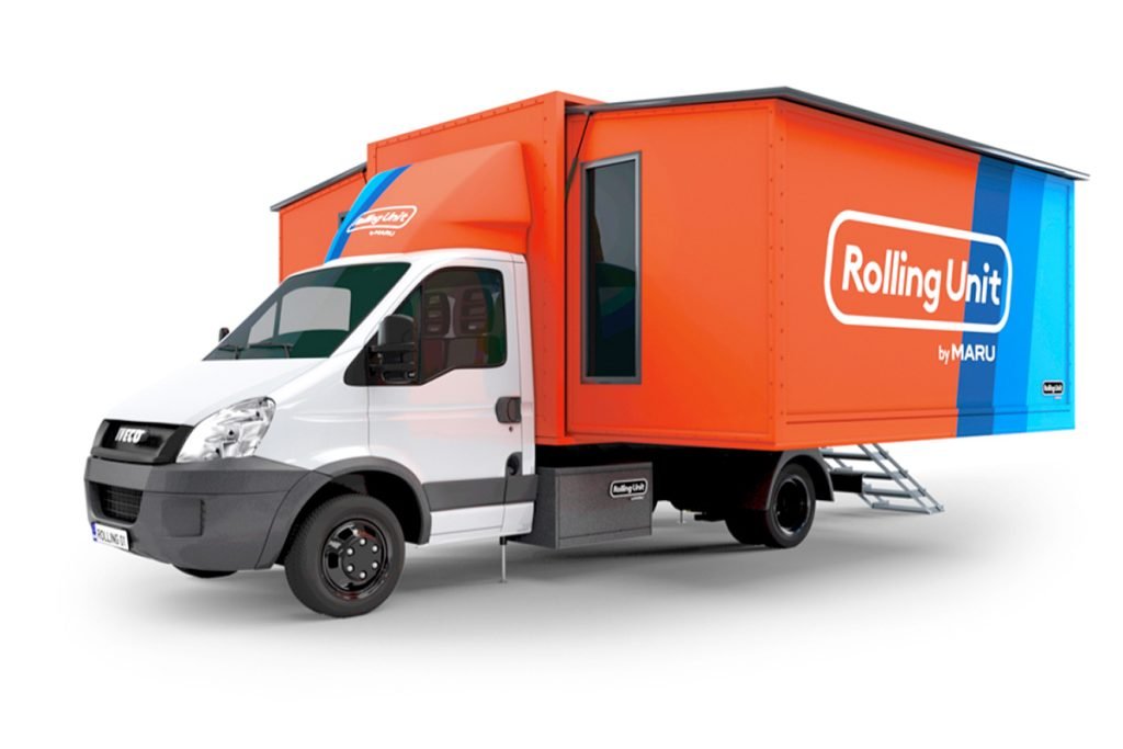 Maru's Rolling Unit trailer triples its size at camp