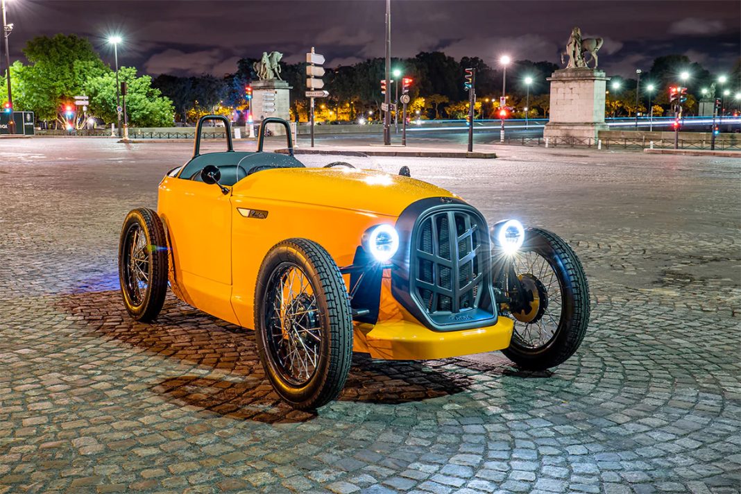 Sporty two-seat electric roadster is a unique fusion of retro style and ...