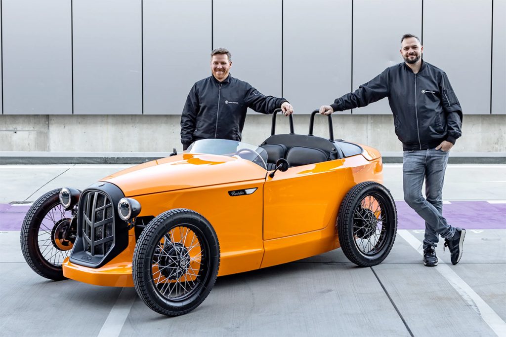 Sporty two-seat electric roadster is a unique fusion of retro style and ...