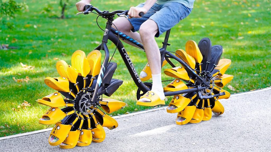 The bicycle that rides on slippers: A unique creation by The Q