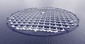 Floating solar panels that track the sun