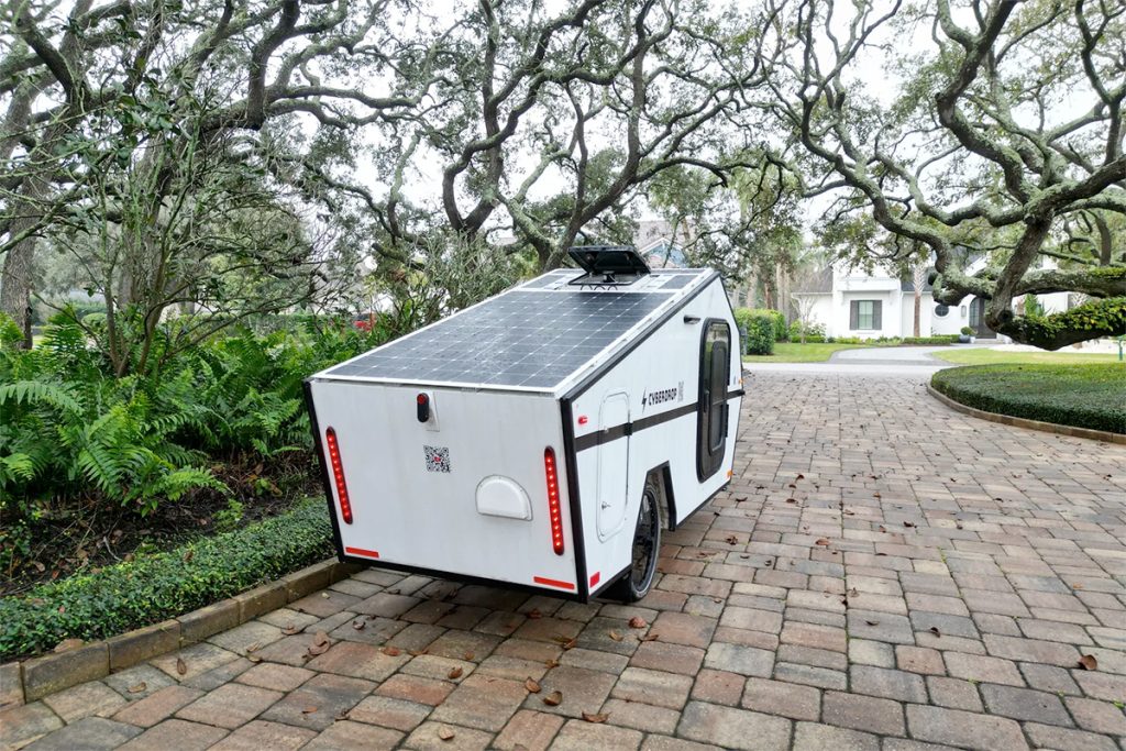 Cyberdrop ebike trailer embraces the Cybertruck essence
