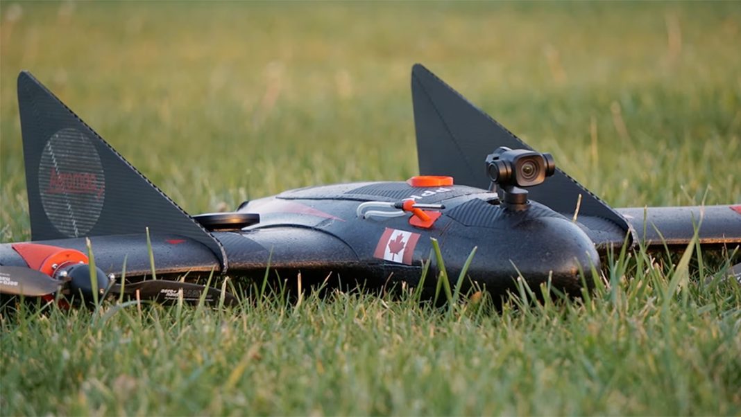VT-Naut fixed-wing drone with vertical take-off and water landing ...