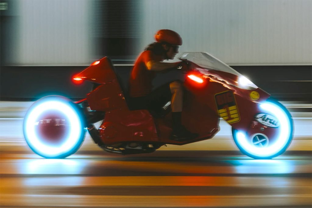 Real-life Shotaro Kaneda’s Akira electric moto by Bel&Bel