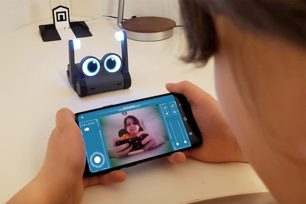 Cute companion robot transforms desktops into interactive learning labs