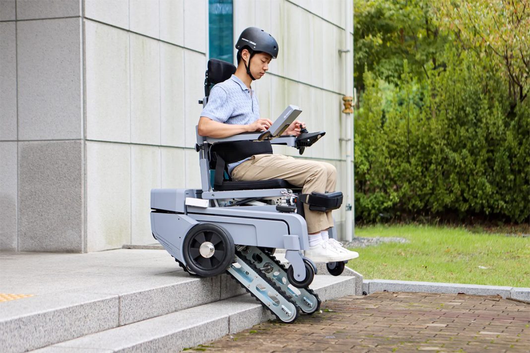 Innovative robotic wheelchair helps users stand and climb stairs
