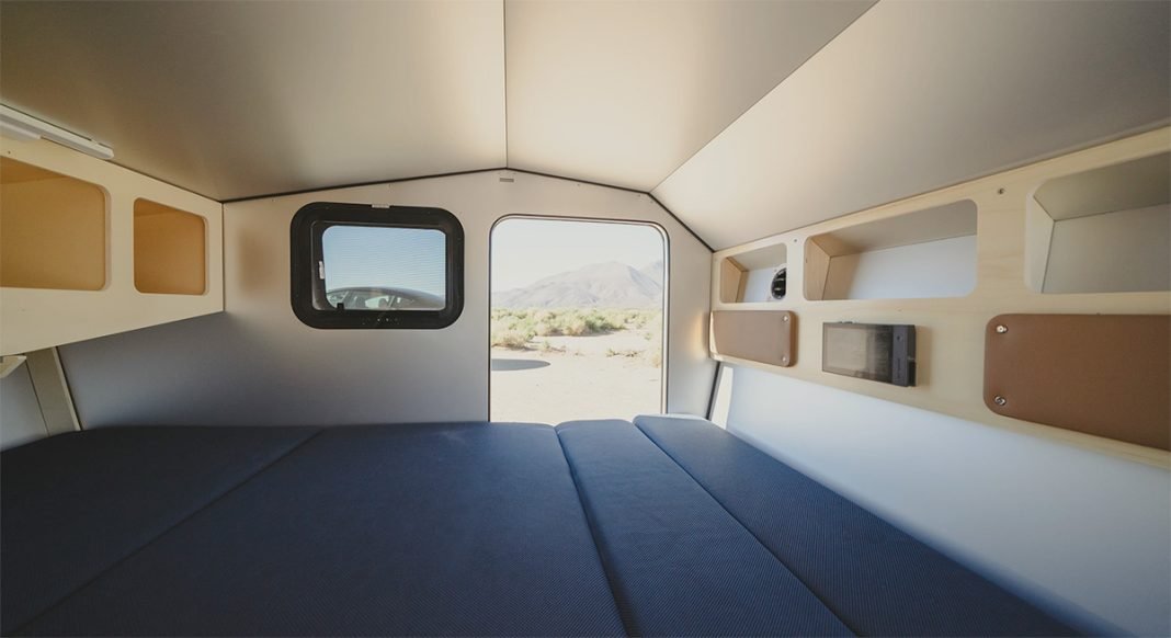 Solar-powered trailer with 460W panels for all-season off-grid living