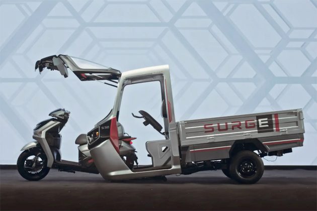 Surge S32: A hybrid of electric auto-rickshaw and detachable scooter