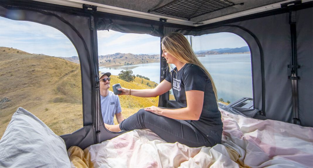 Elevating car camping with ARB Altitude powered rooftop tent